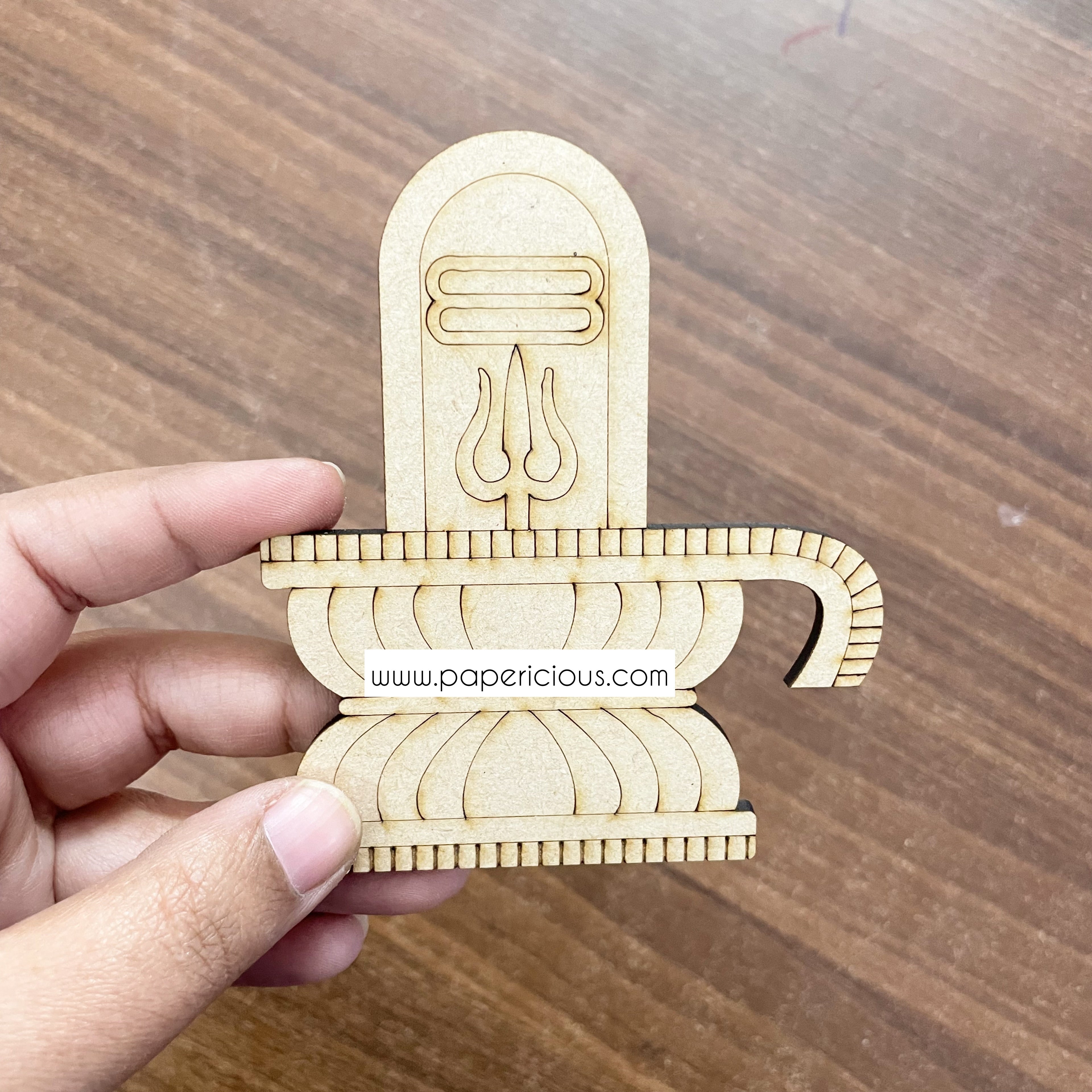 Pre Marked MDF Base - Shivalinga