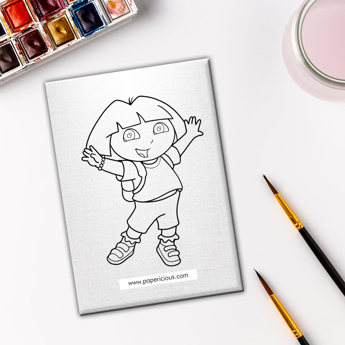 Pre Marked DIY Canvas - Dora Style 12
