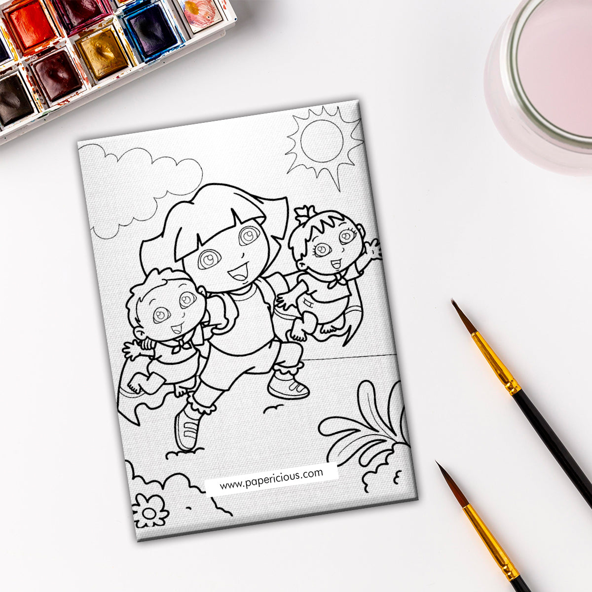 Pre Marked DIY Canvas - Dora Style 1