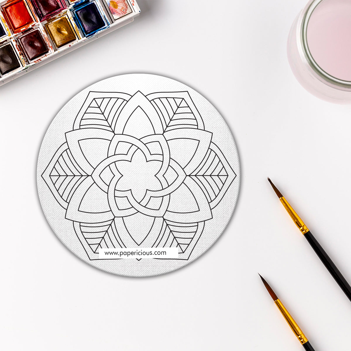Pre Marked DIY Canvas - Mandala Art - Style 6