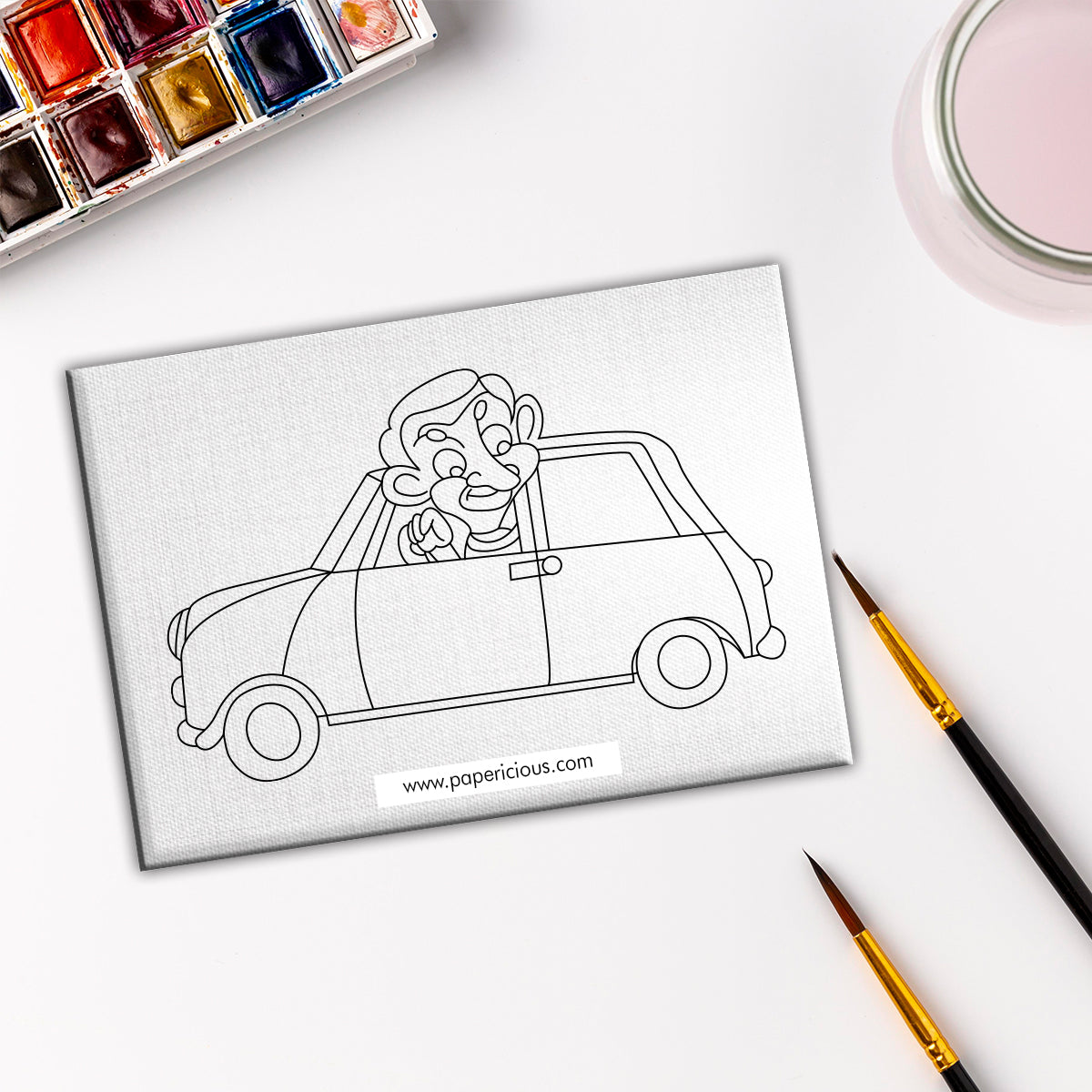 Pre Marked DIY Canvas - Mr Bean Style 7