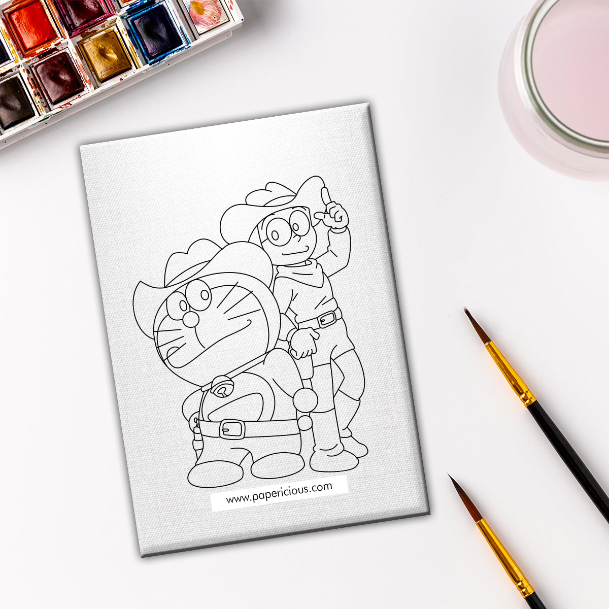 Pre Marked DIY Canvas - Doraemon Style 8