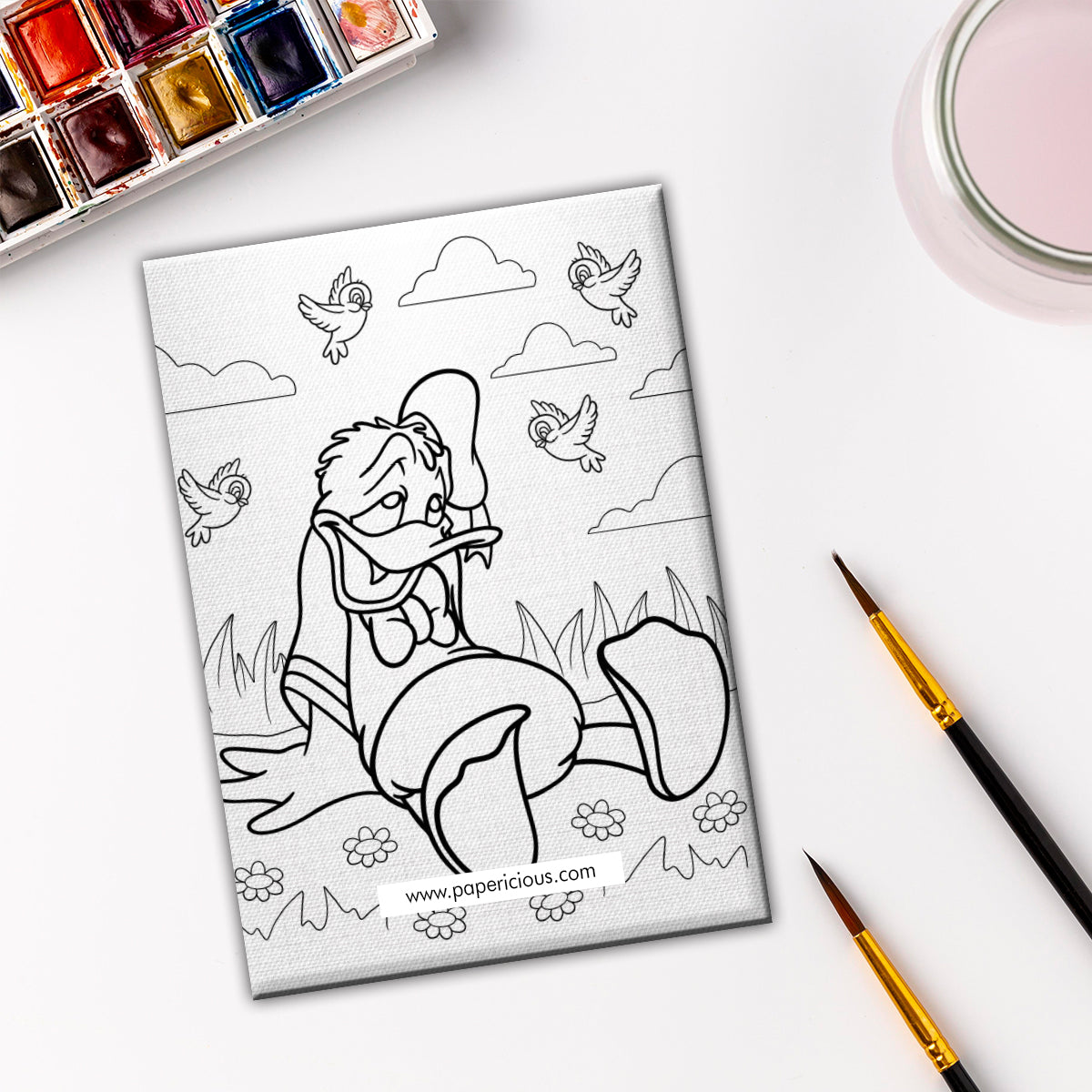 Pre Marked DIY Canvas - Donald Duck Style-1