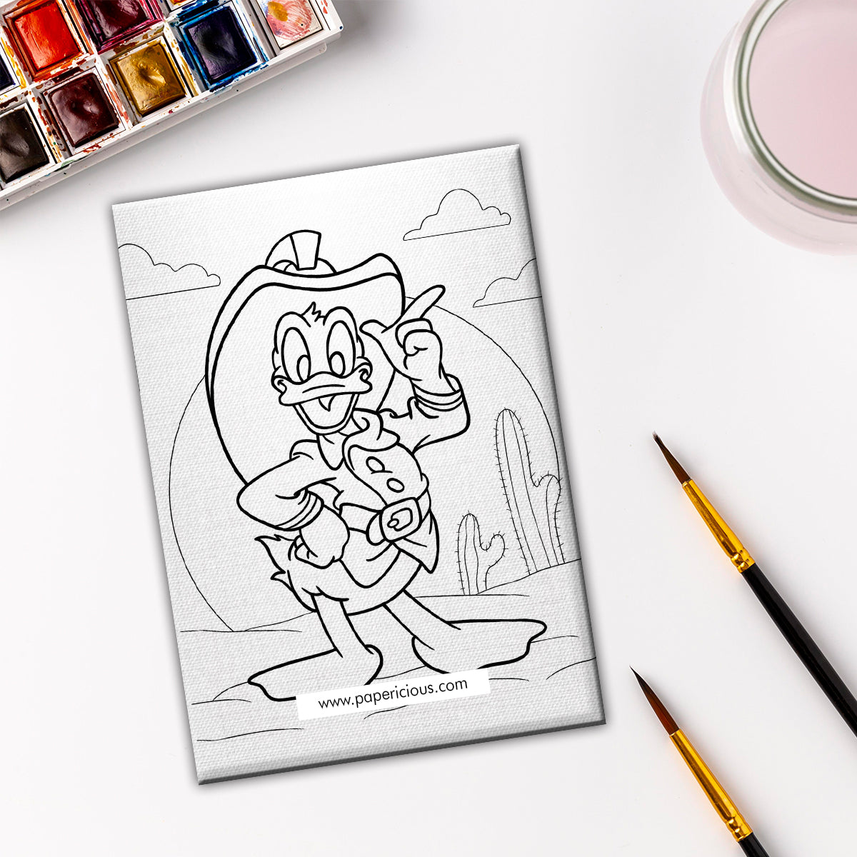 Pre Marked DIY Canvas - Donald Duck Style-3