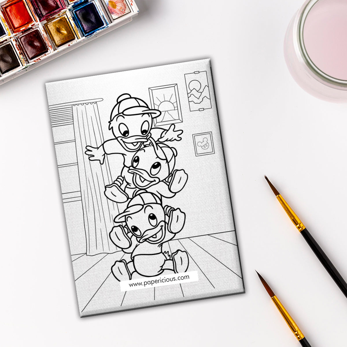 Pre Marked DIY Canvas - Donald Duck Style-4