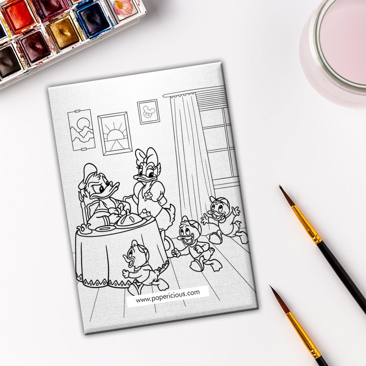 Pre Marked DIY Canvas - Donald Duck Style-5