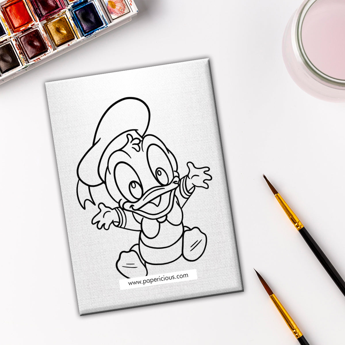 Pre Marked DIY Canvas - Donald Duck Style-9