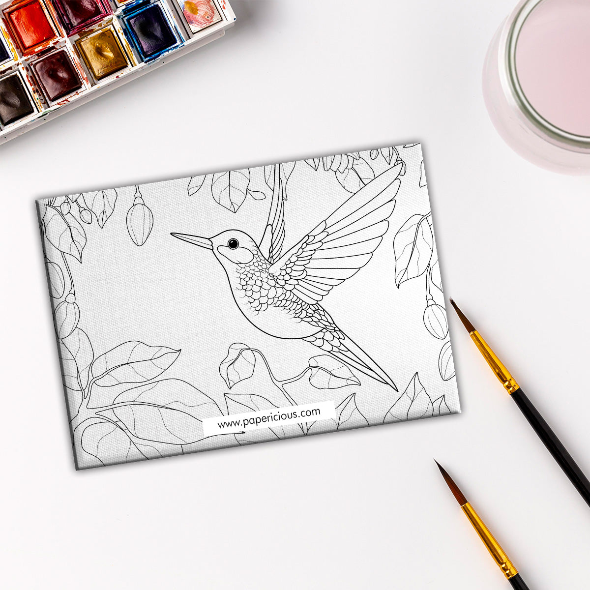 Pre Marked DIY Canvas - Humming Bird Style 8