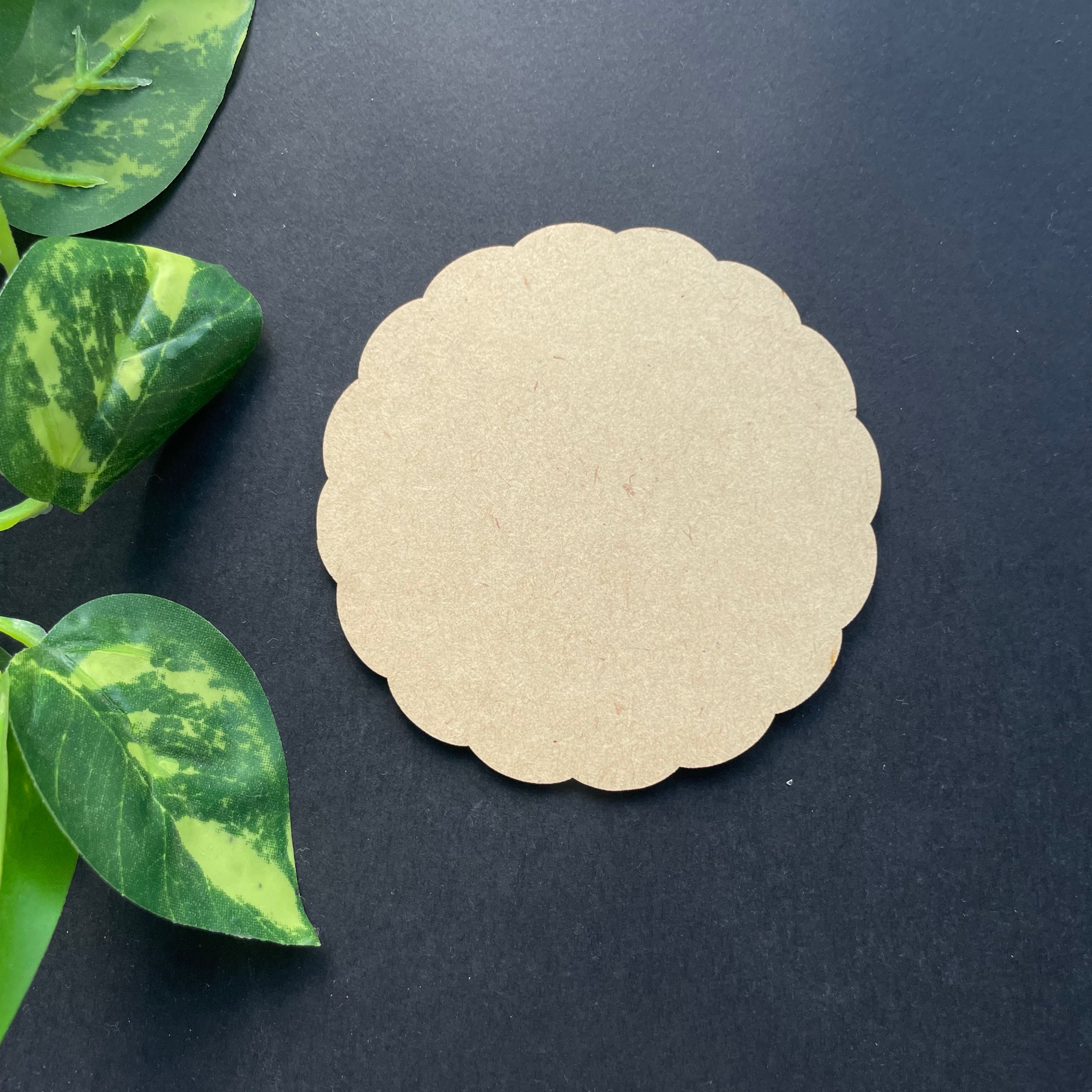 MDF Coasters - Scallop Circle