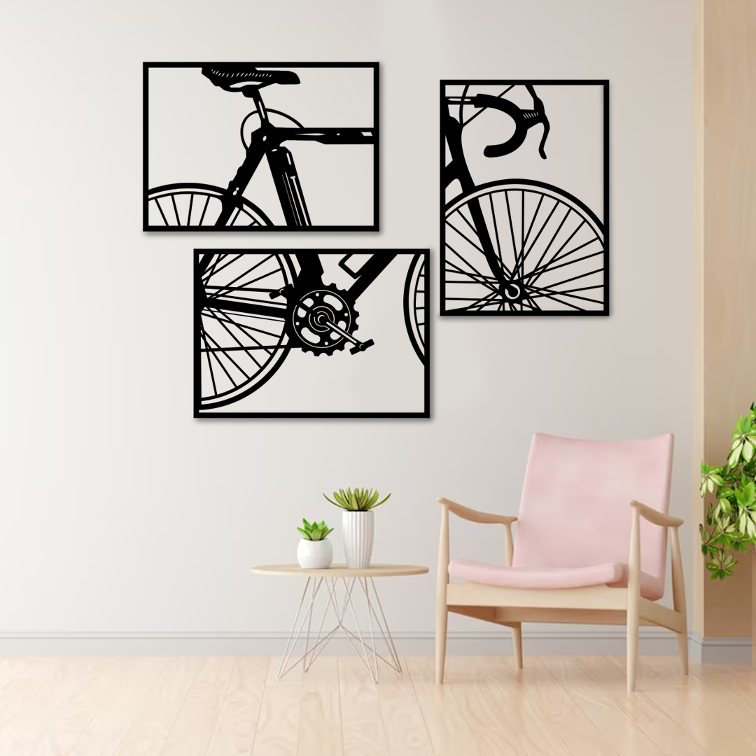 Wood Wall Cutouts - 3 Frame of Cycle