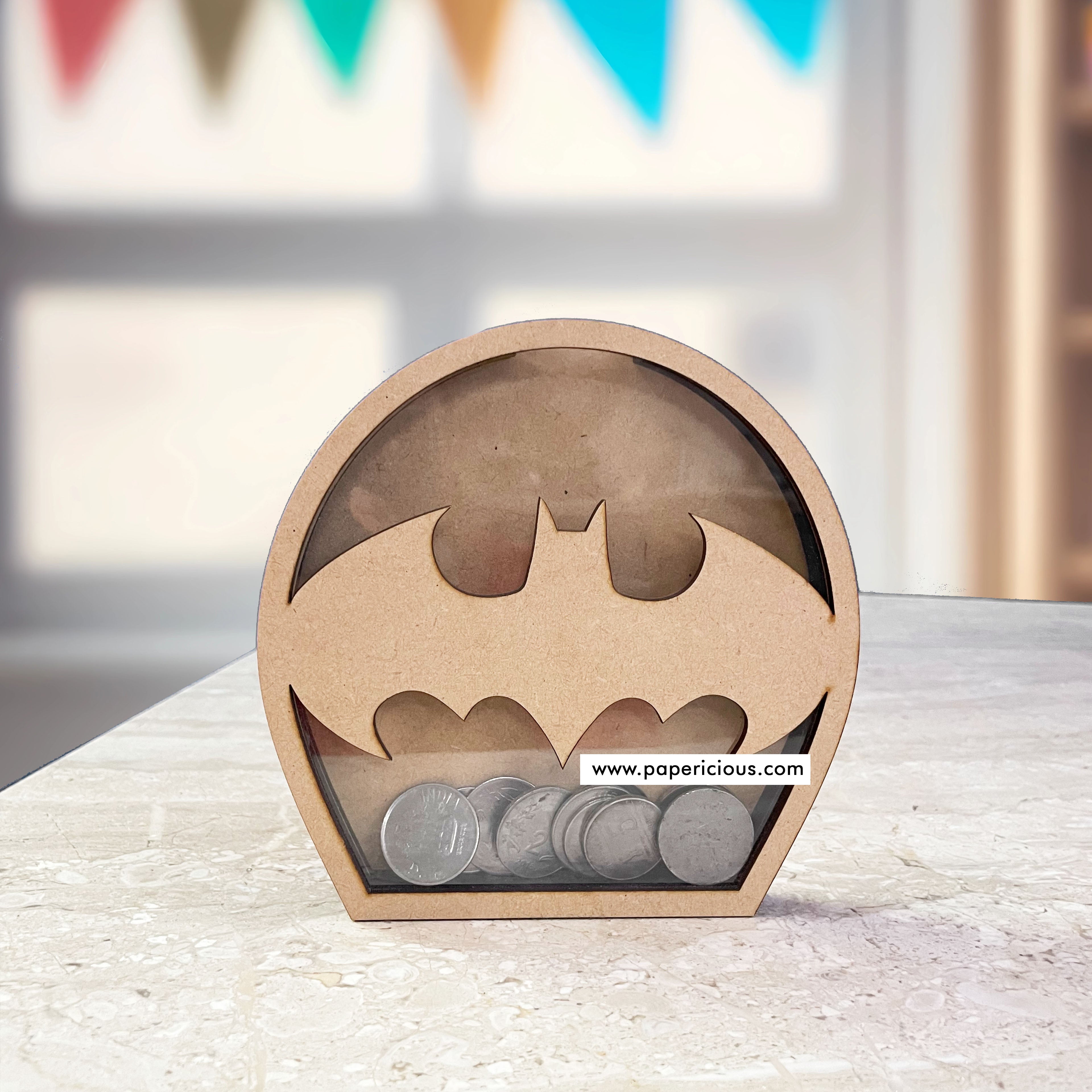 MDF Piggy Bank Batman