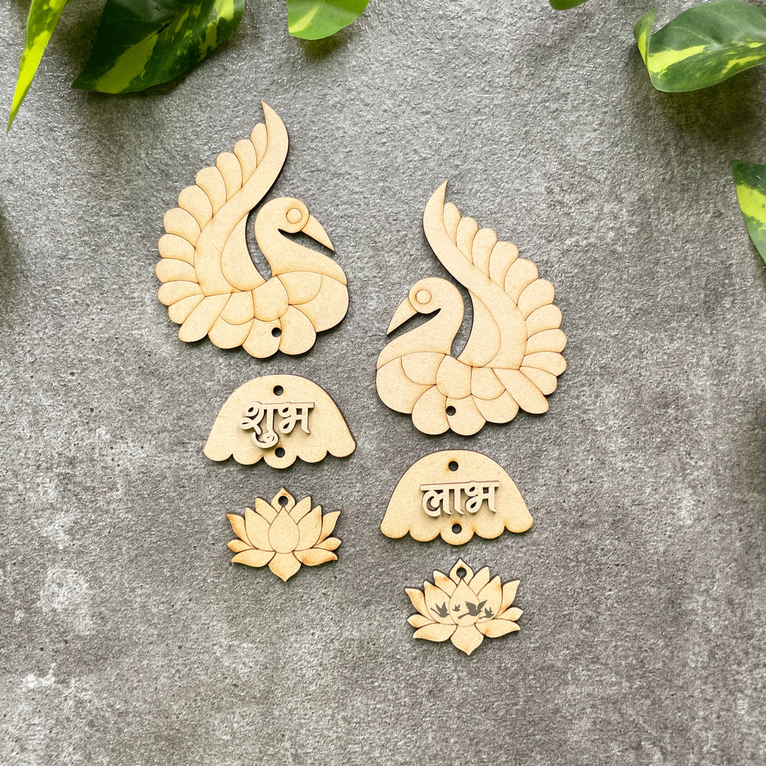 MDF Shubh Labh Cutout Designs for DIY Diwali Decoration ideas