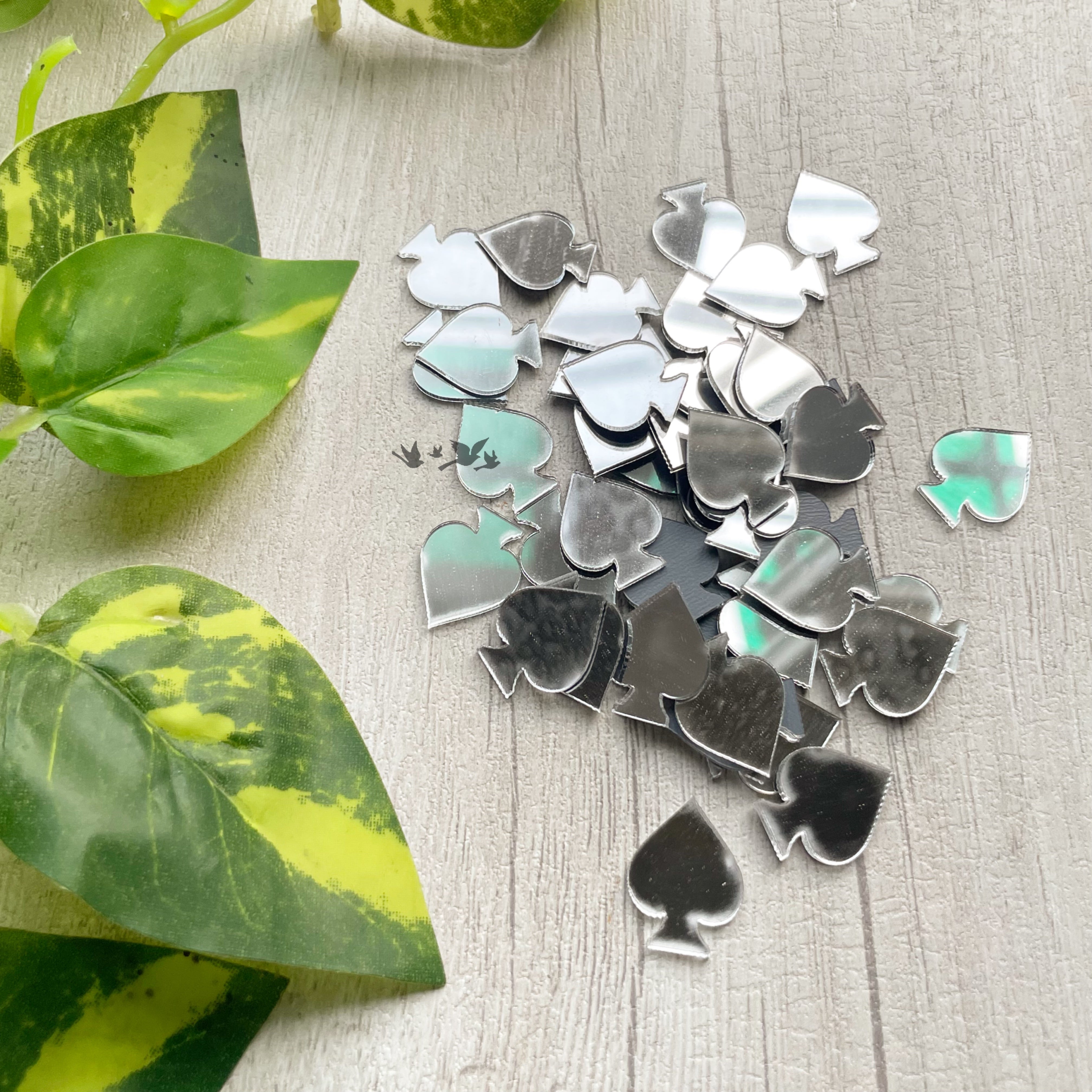 Acrylic Mirror Cutout - Spade (100 pc)