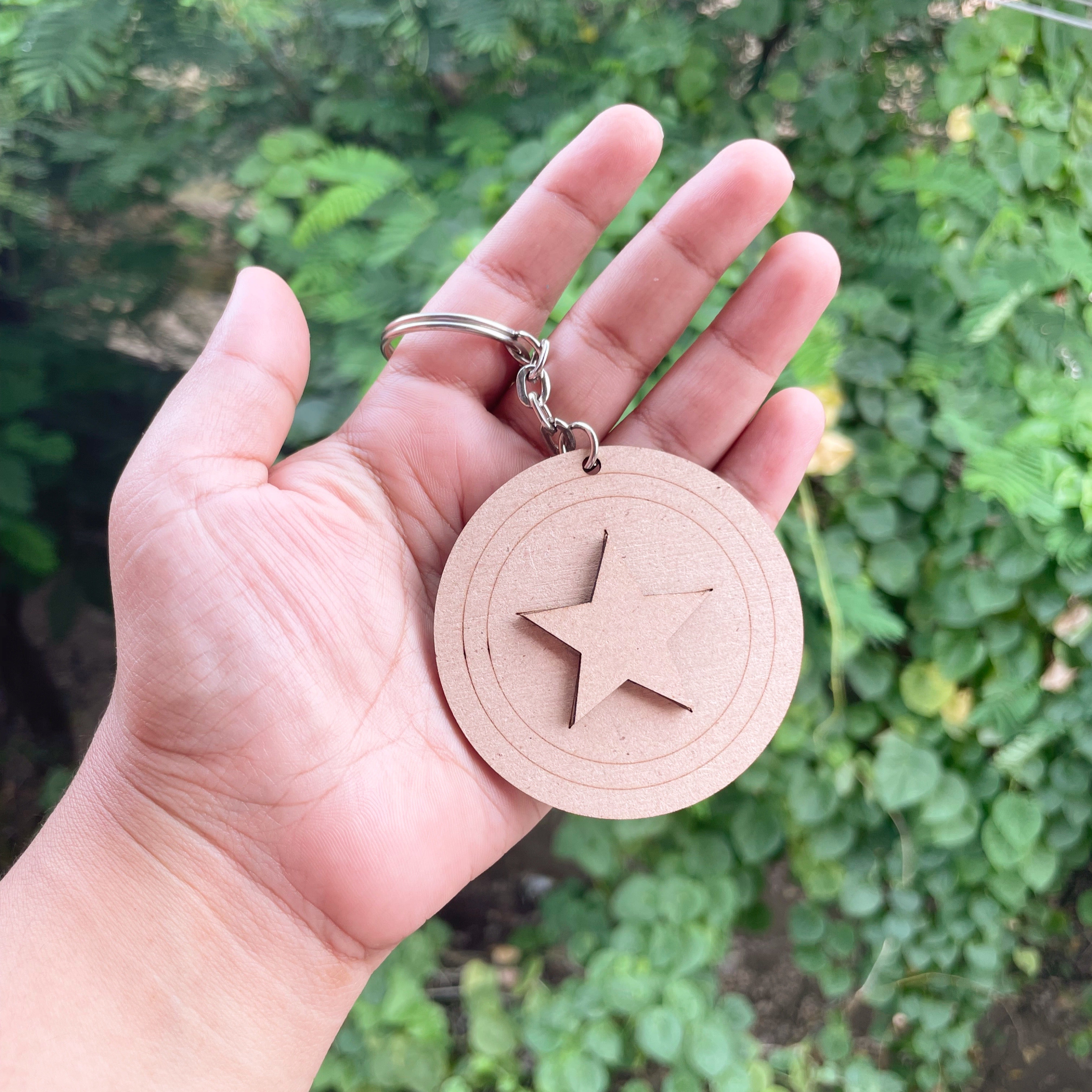 Pre marked Keychain 2 Layered - Captain America