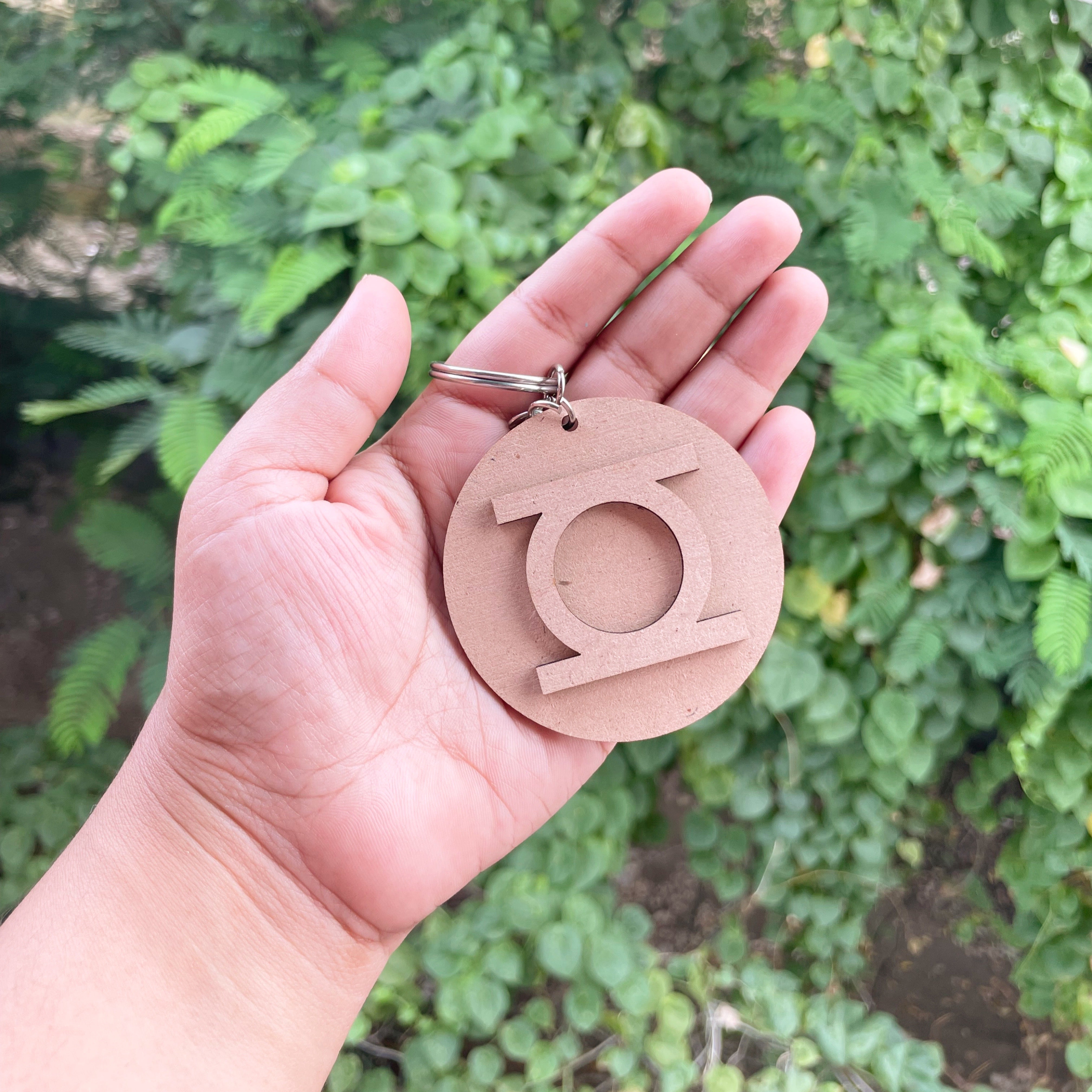 Pre marked Keychain 2 Layered - Green Lantern