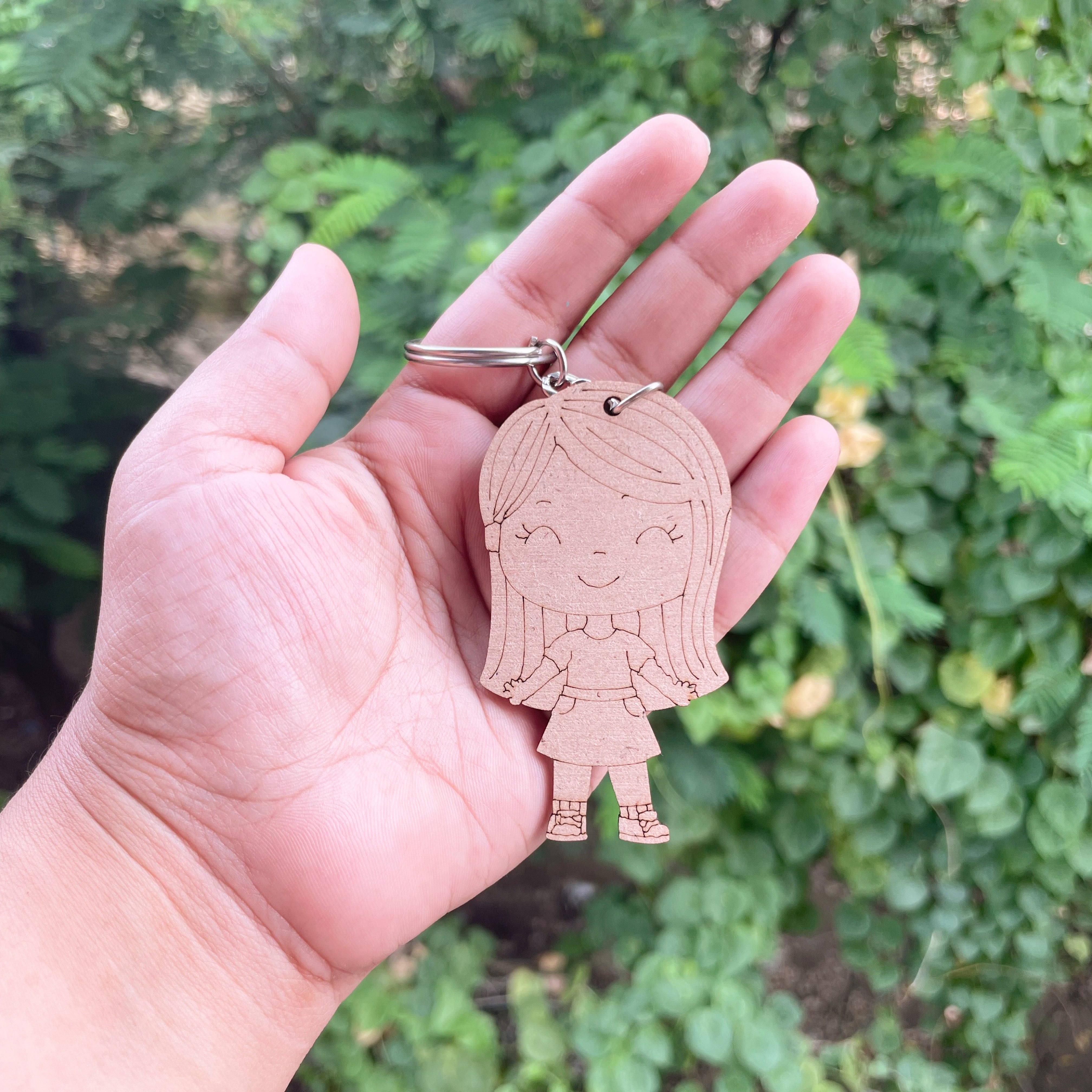 Pre marked Keychain - Cute Girl