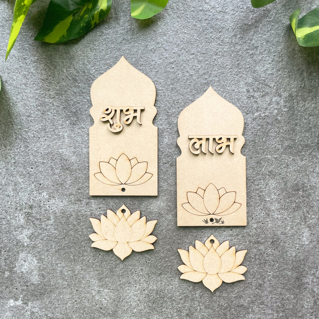 MDF Shubh Labh Cutout Designs for DIY Diwali Decoration ideas