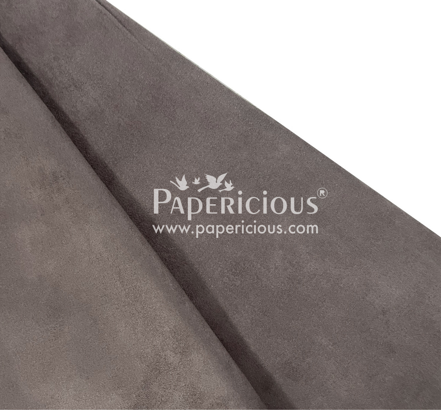 PAPERICIOUS - Suede Premium Fabric - Coffee Brown