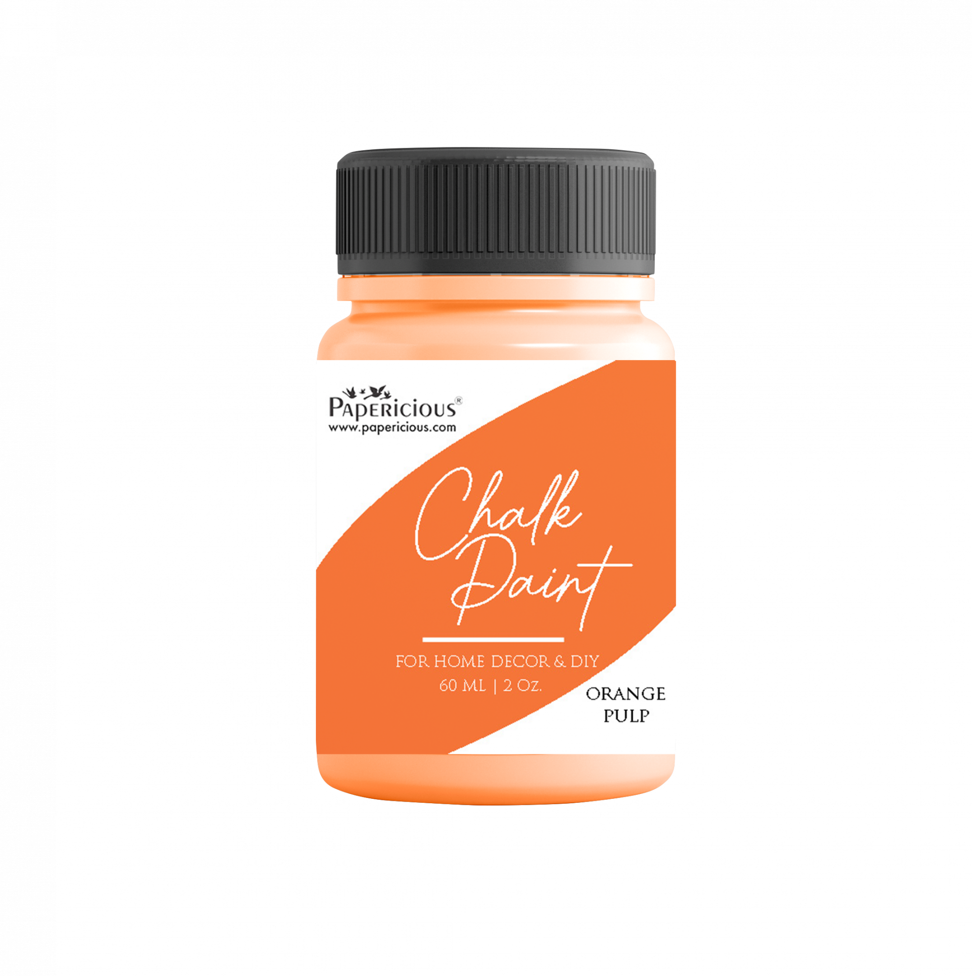 PAPERICIOUS - Home DÃ©cor DIY Chalk Paint 60ml - Orange Pulp