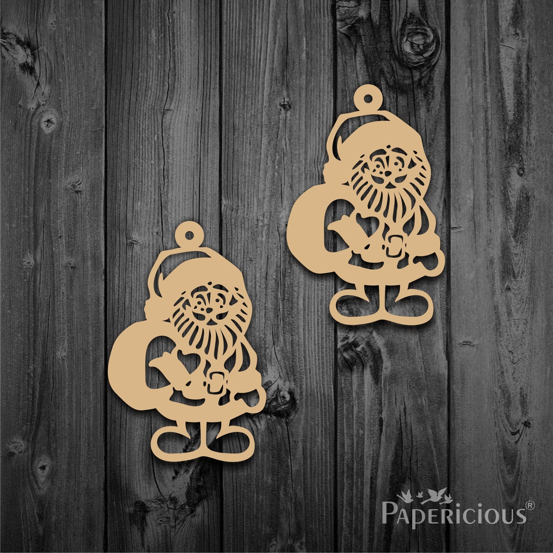 PAPERICIOUS Christmas MDF Cutout - Xmas Santa Claus