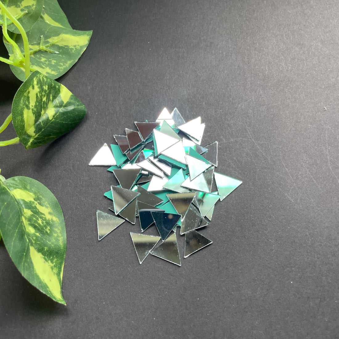 Glass Mirror Cutouts For Lippan Art - Triangle