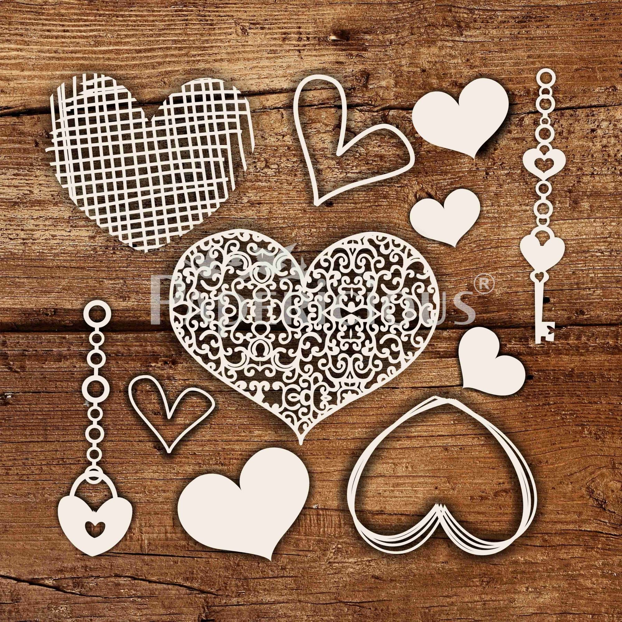 All Yours - 6x6 Inch Laser Cut Collage Chipboard (1.4mm)