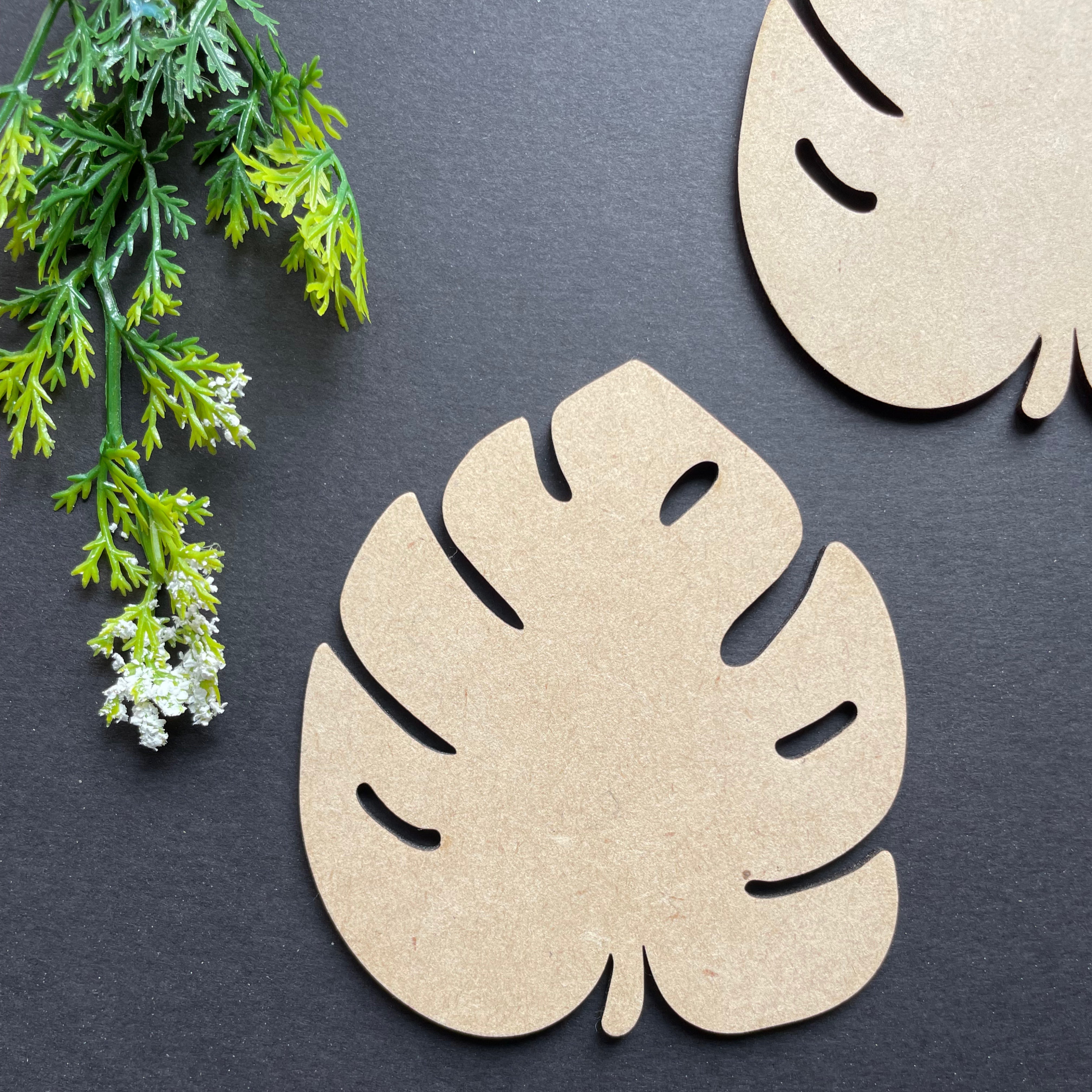 MDF Coasters - Palm Leaves