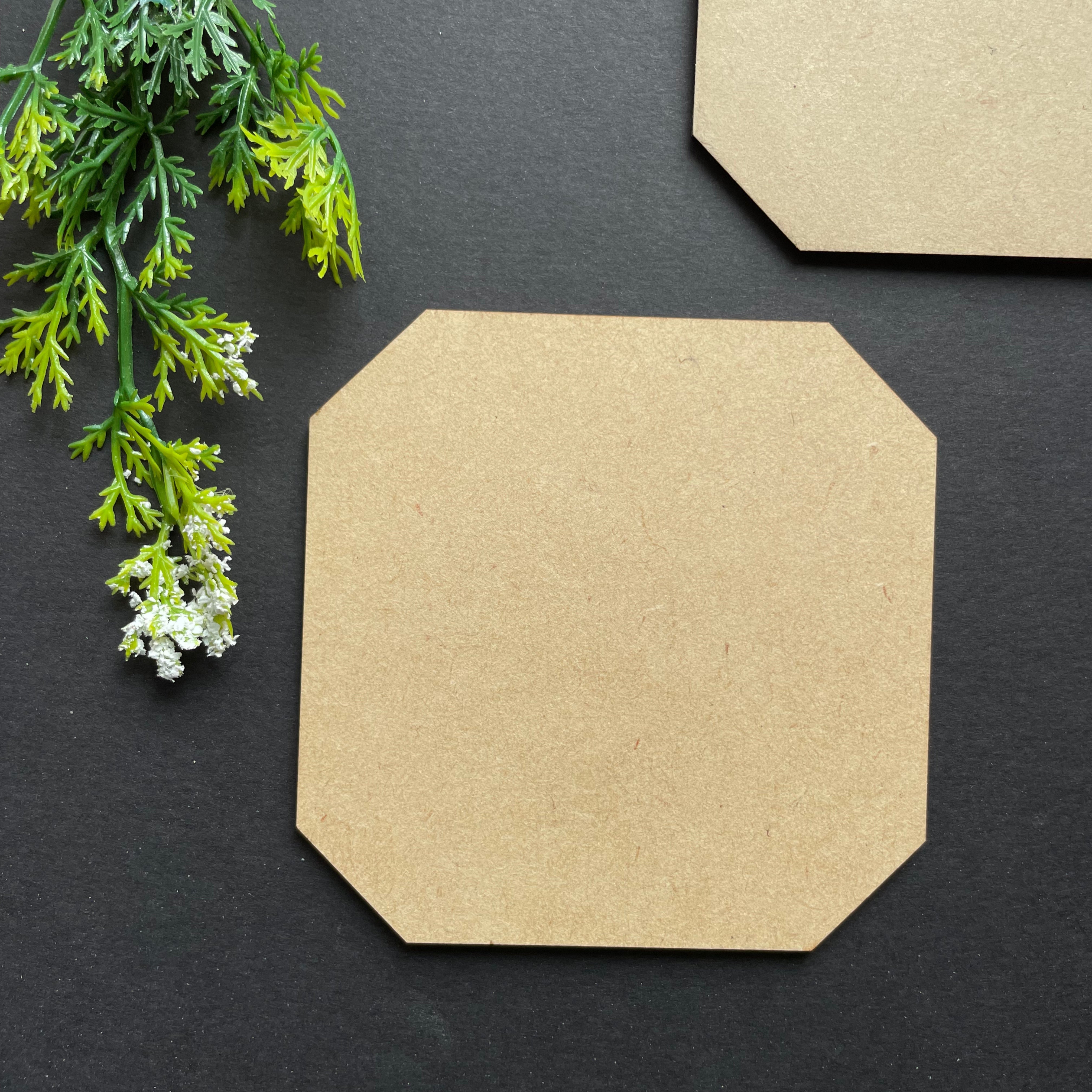 MDF Coasters - Square with inverted corners