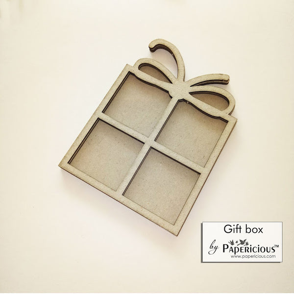 Laser Cut 3D Shaker Chipboard (1.4mm) - Gift Box