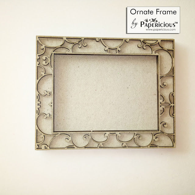 Laser Cut 3D Shaker Chipboard (1.4mm) - Ornate Frame
