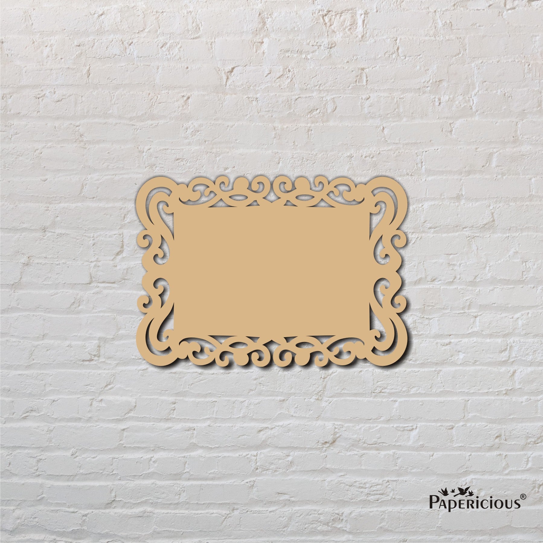 PAPERICIOUS 4.2mm thick MDF Name Plate Rectangular