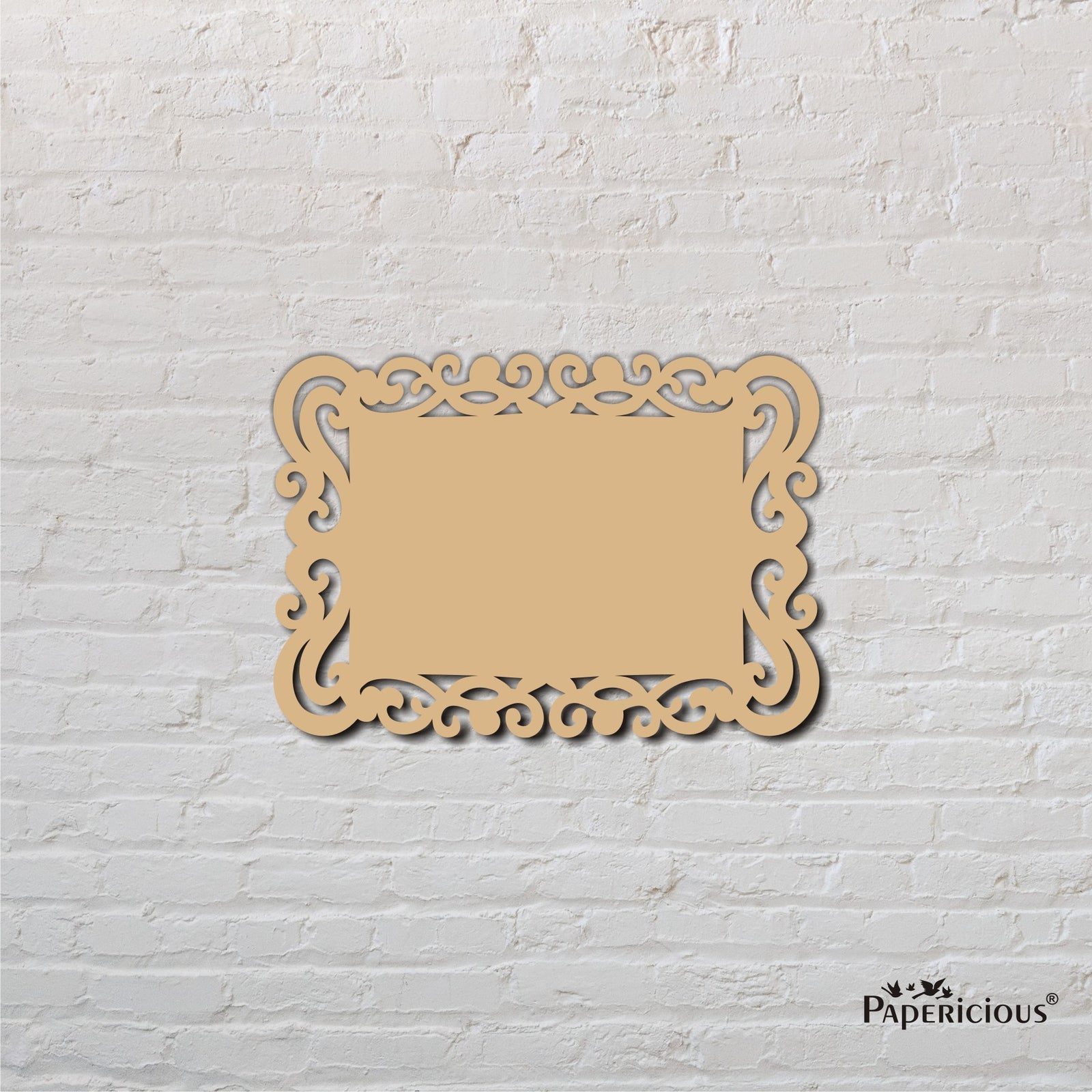 PAPERICIOUS 4.2mm thick MDF Name Plate Rectangular