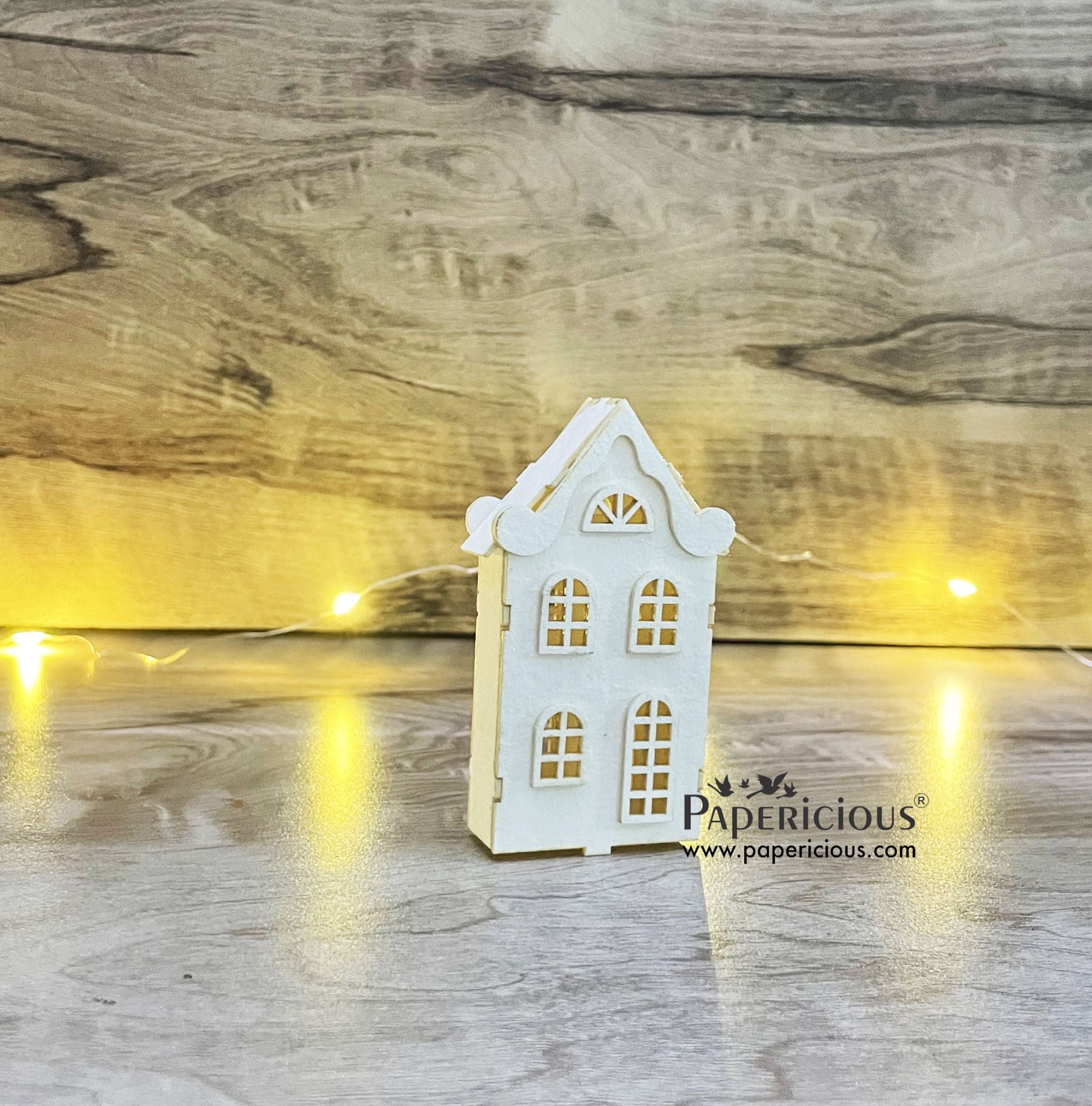 PAPERICIOUS - 3D Chipboard Embellishments - Unassembled Scandi House M