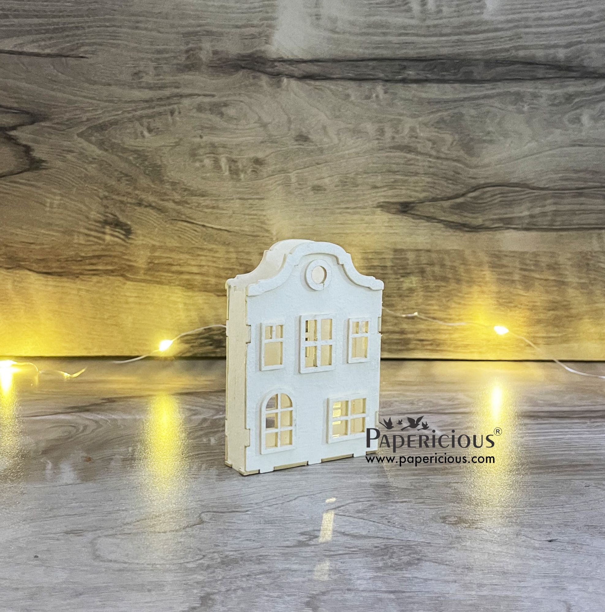 PAPERICIOUS - 3D Chipboard Embellishments - Unassembled Scandi House M