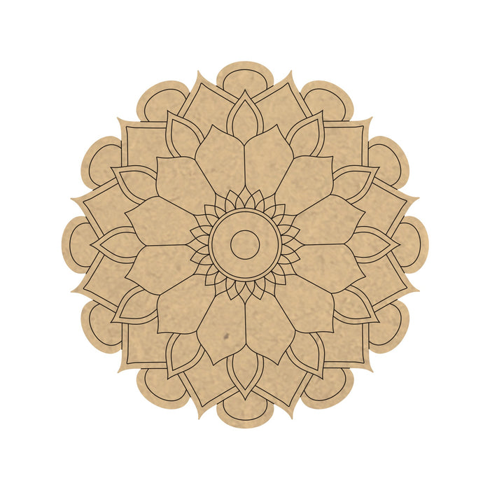 PAPERICIOUS 4mm thick Pre Marked MDF Flower Centre