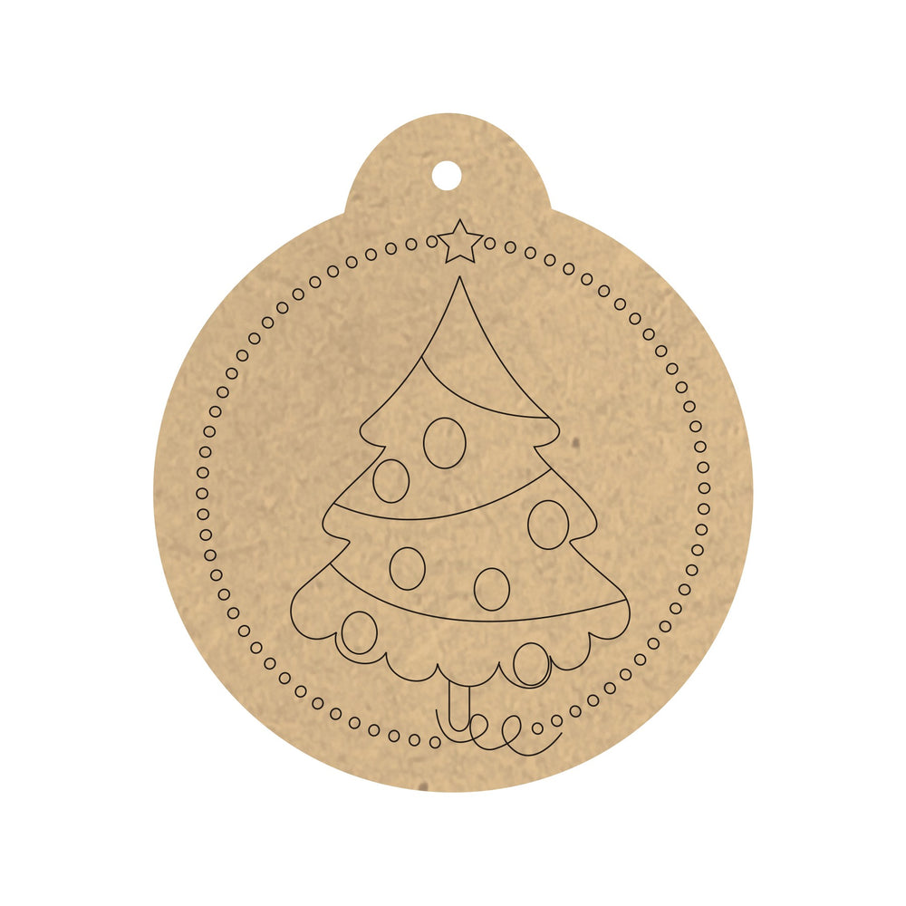 PAPERICIOUS 4mm thick Pre Marked MDF Hanging Tree